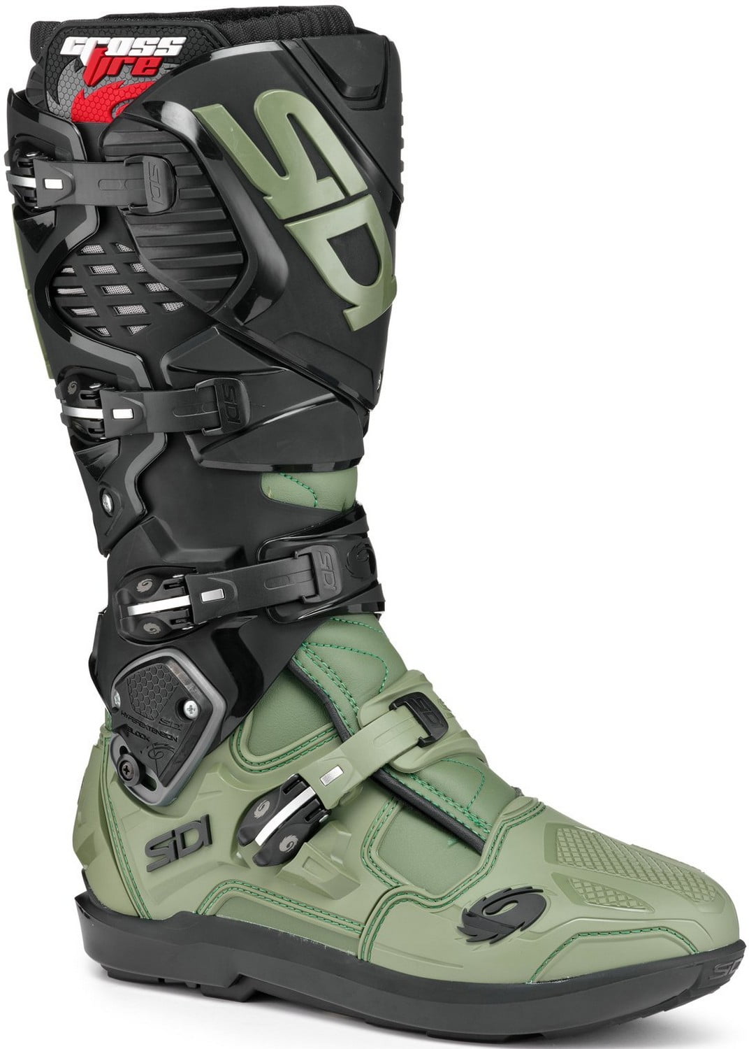 Sidi Crossfire 3 SRS Mens MX Offroad Boots Army/Black 46 EUR - Walmart.com