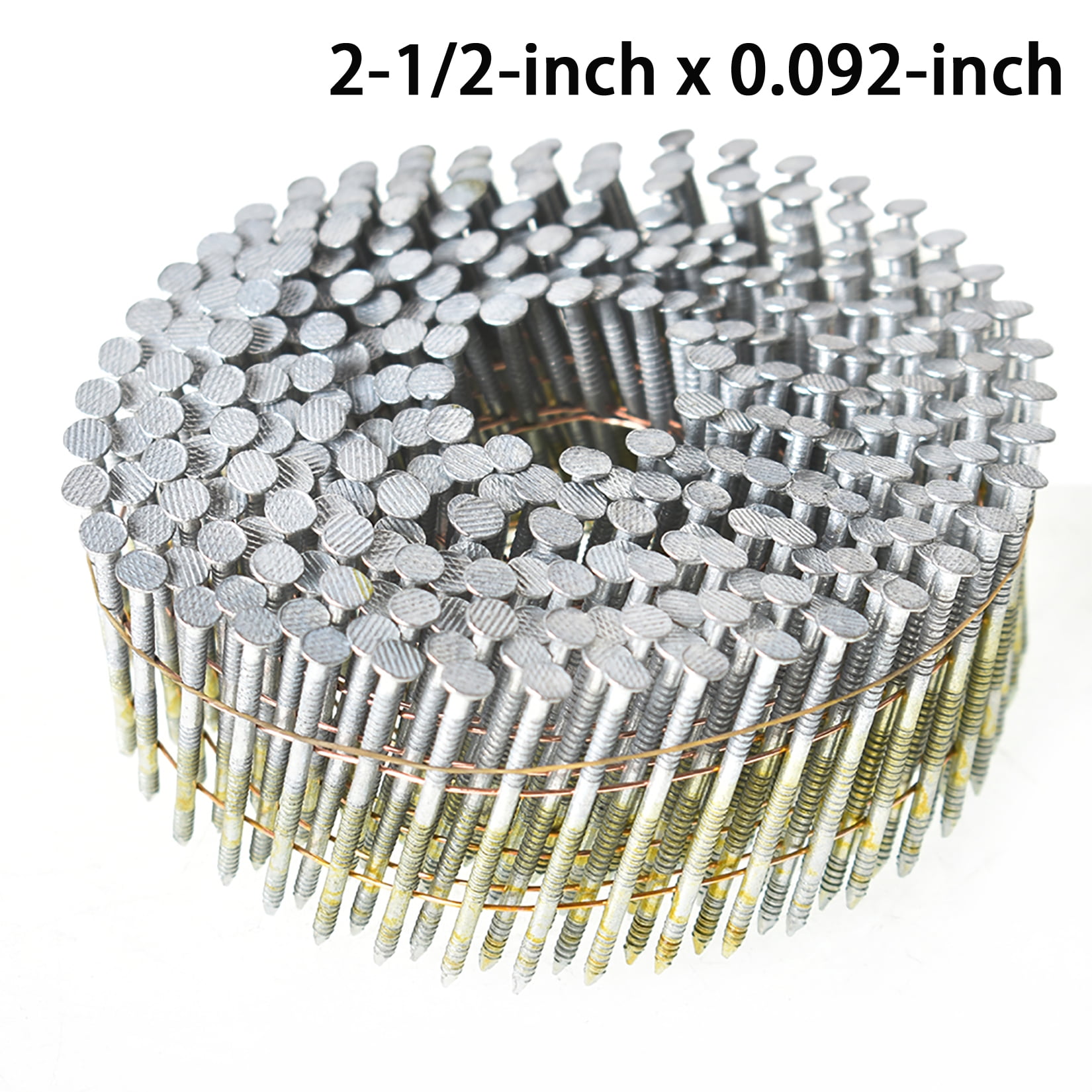 Siding Nails 2-1/2-inch x 0.092-inch 15 Degree Collated Wire Coil Full ...