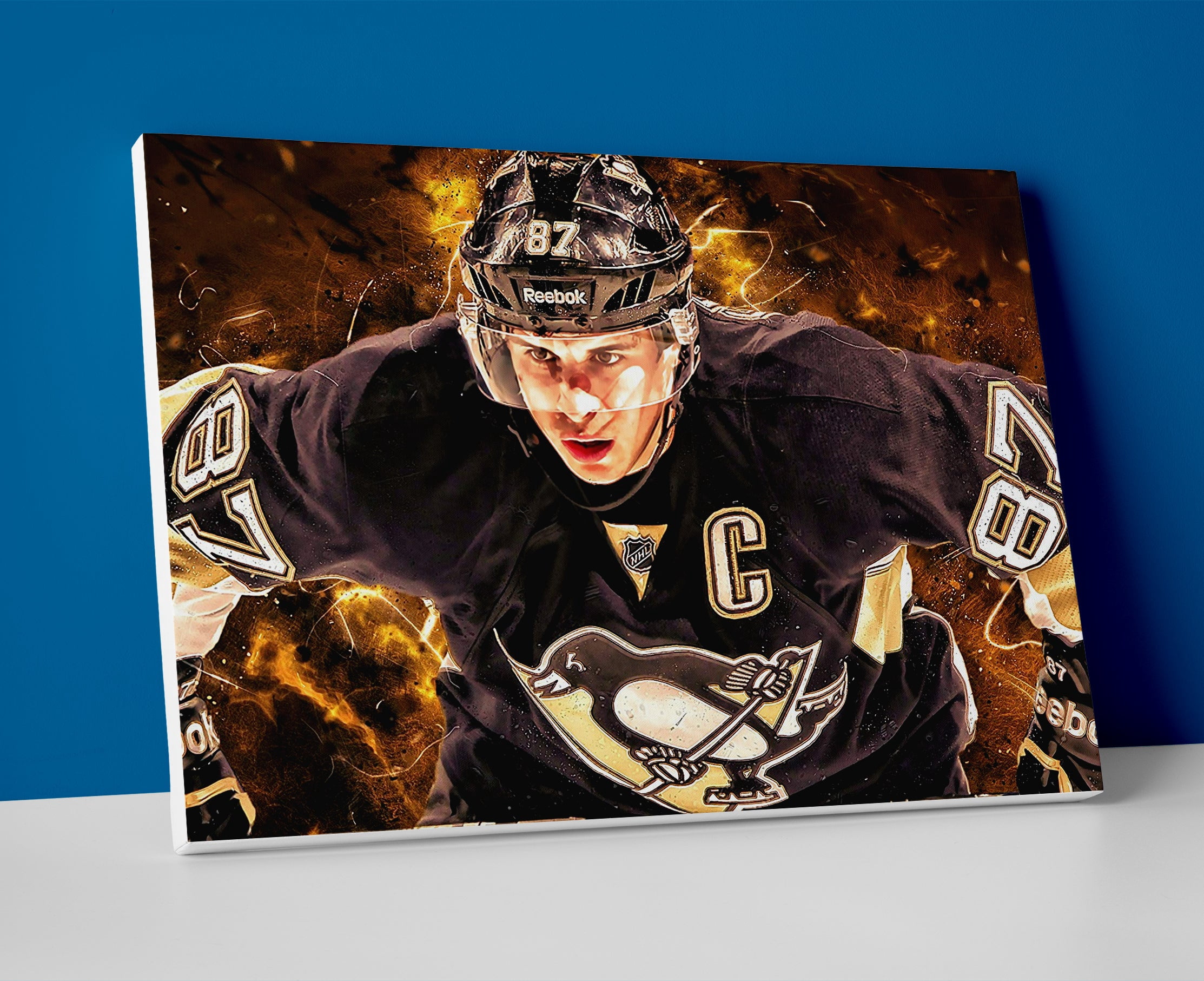 Sidney Crosby Hockey Poster or Wrapped Canvas - Walmart.com
