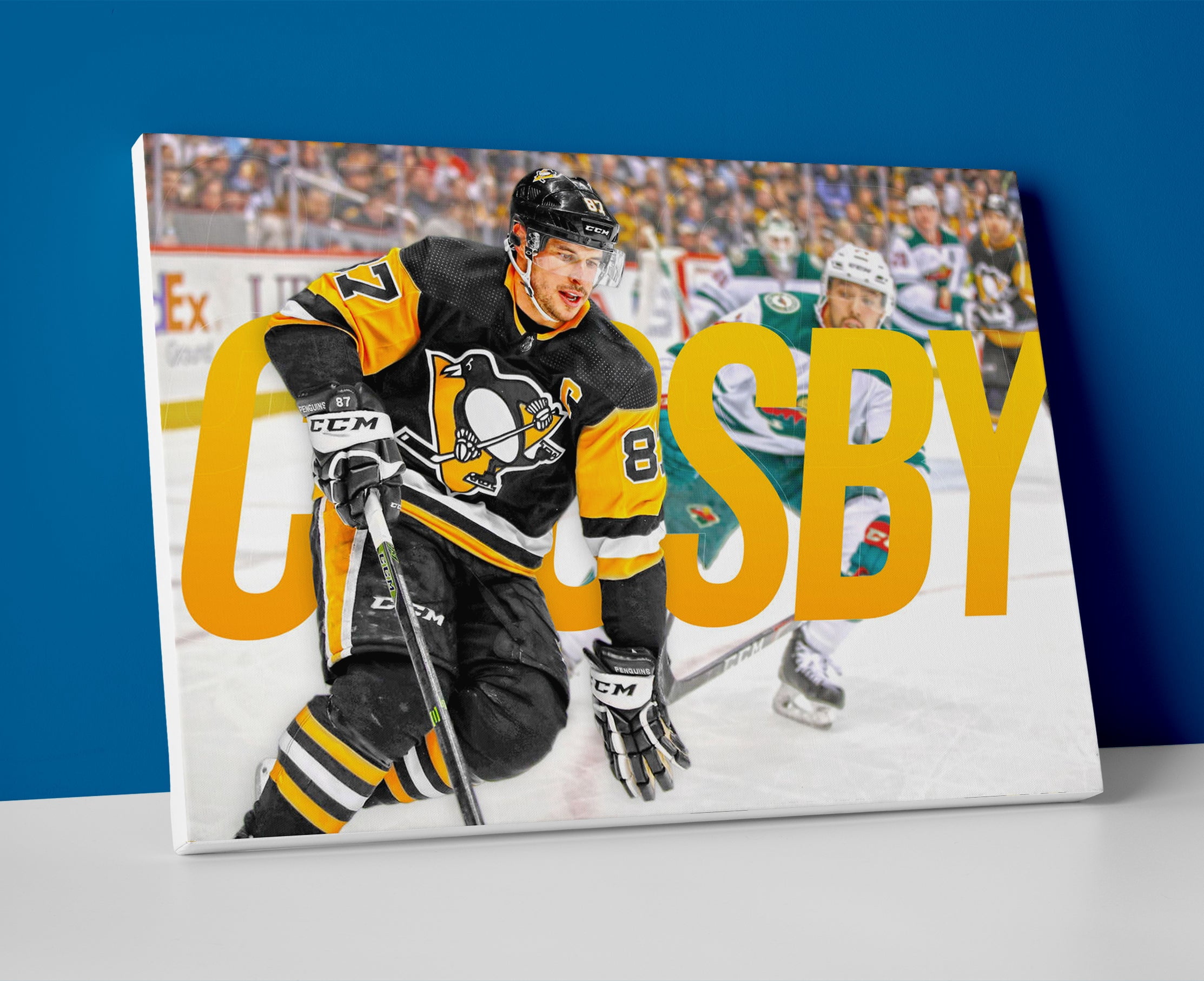 Sidney Crosby Penguins Poster or Wrapped Canvas - Walmart.com