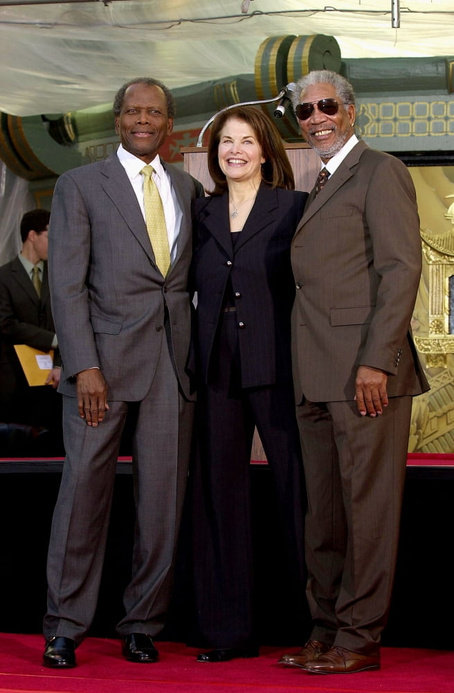 Sidney Poitier, Sherry Lansing, Morgan Freeman At The Induction ...