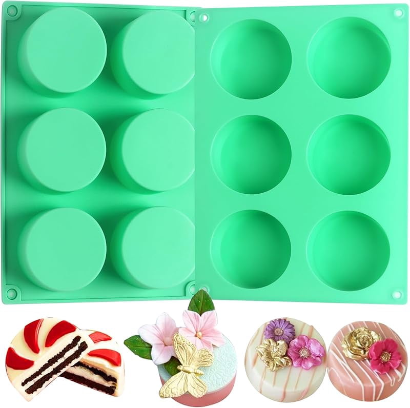 Sidosir 3Pcs Oreo Cookie Chocolate Silicone Mold, 12-Cavity Round ...
