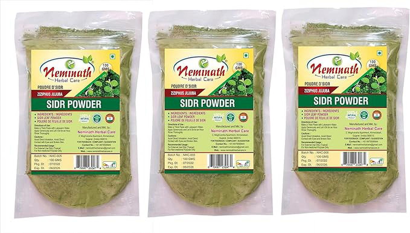 Sidr Powder (3 X 100 Gms) 300 Grams Sidr leaves Powder for Hair Care ...