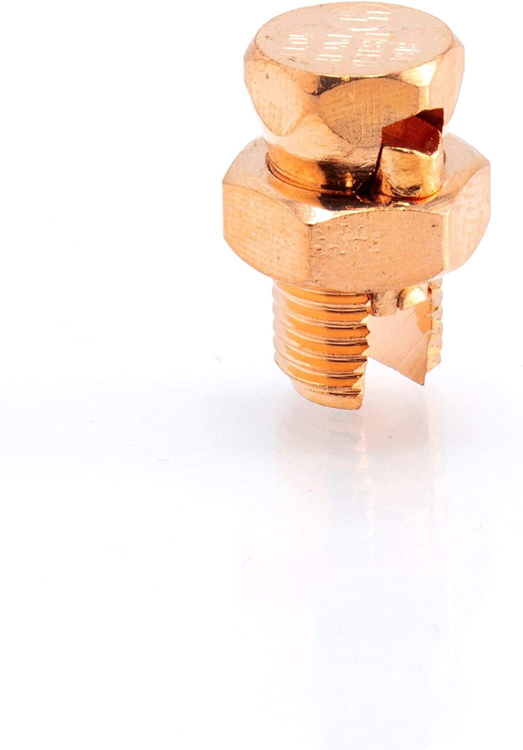 Sie #8, 10 Pack - Copper Split Bolt Connector - Bonding Wire Connector ...