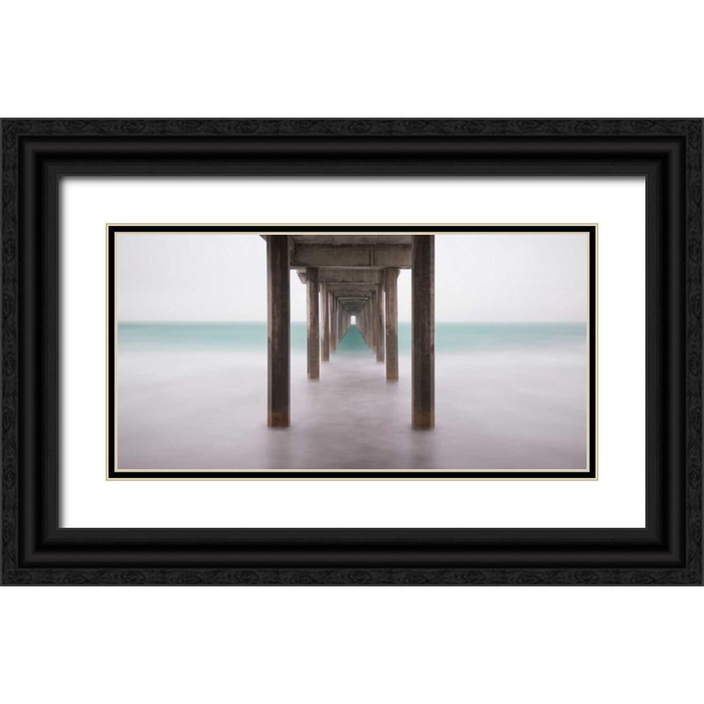 Sie, Lee 18x11 Black Ornate Wood Framed with Double Matting Museum Art Print Titled - Poseidons ...