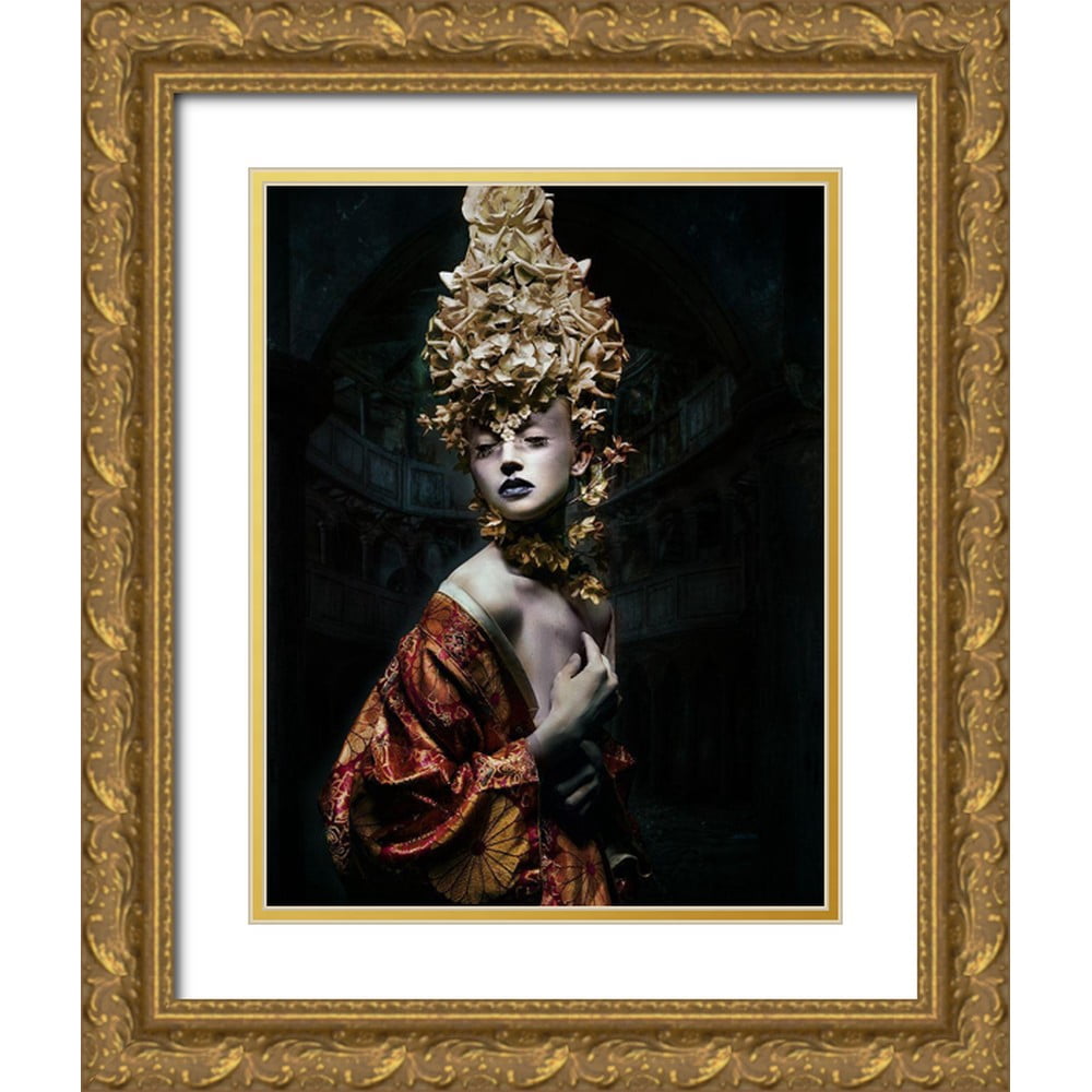 Siegart 15x18 Gold Ornate Wood Framed with Double Matting Museum Art ...