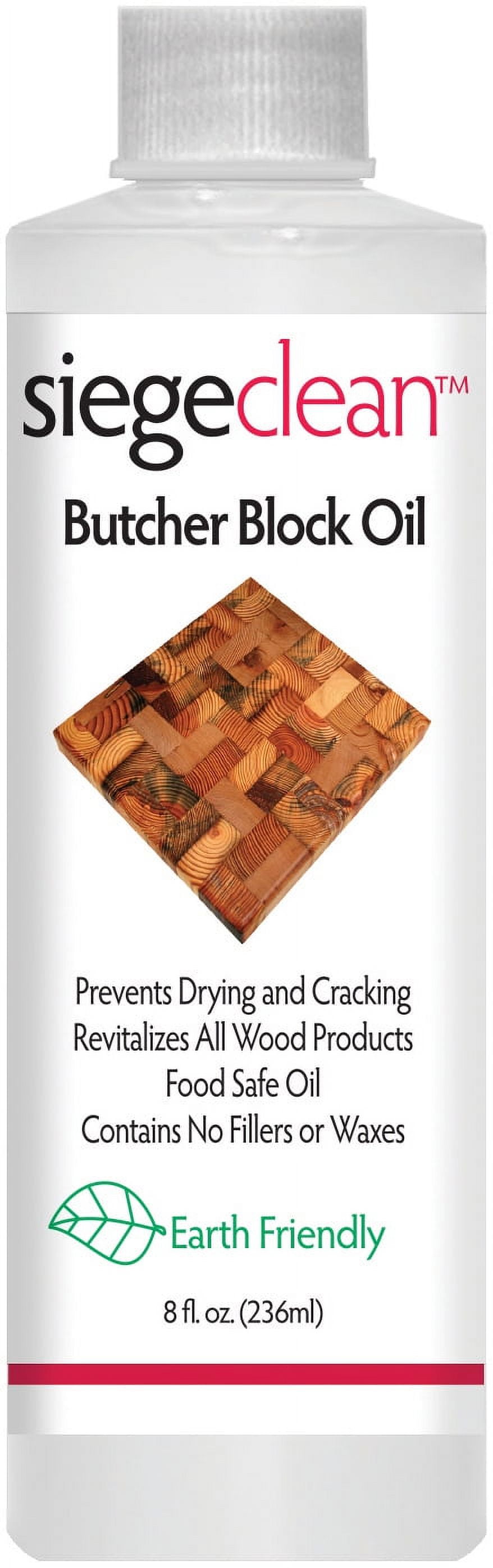 Siege Clean Butcher Block Oil 8oz - Walmart.com