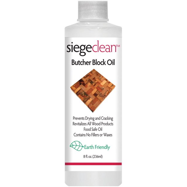 Siege Clean Butcher Block Oil 8oz - Walmart.com