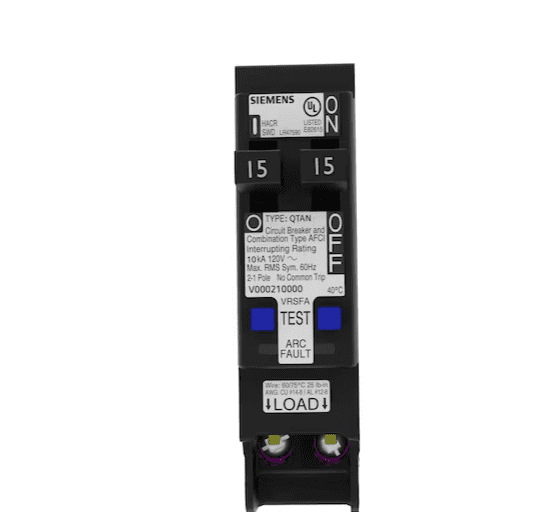 Siemens 15-amp/15-amp 1-Pole Combination Arc Fault Plug-on Neutral ...