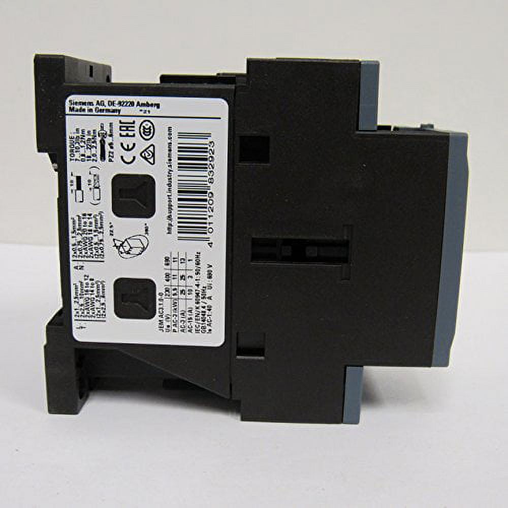 Siemens 3RT2026-1AK60 3 Pole, 25 AMP contactor Rated 7.5 H.P @ 230v ...