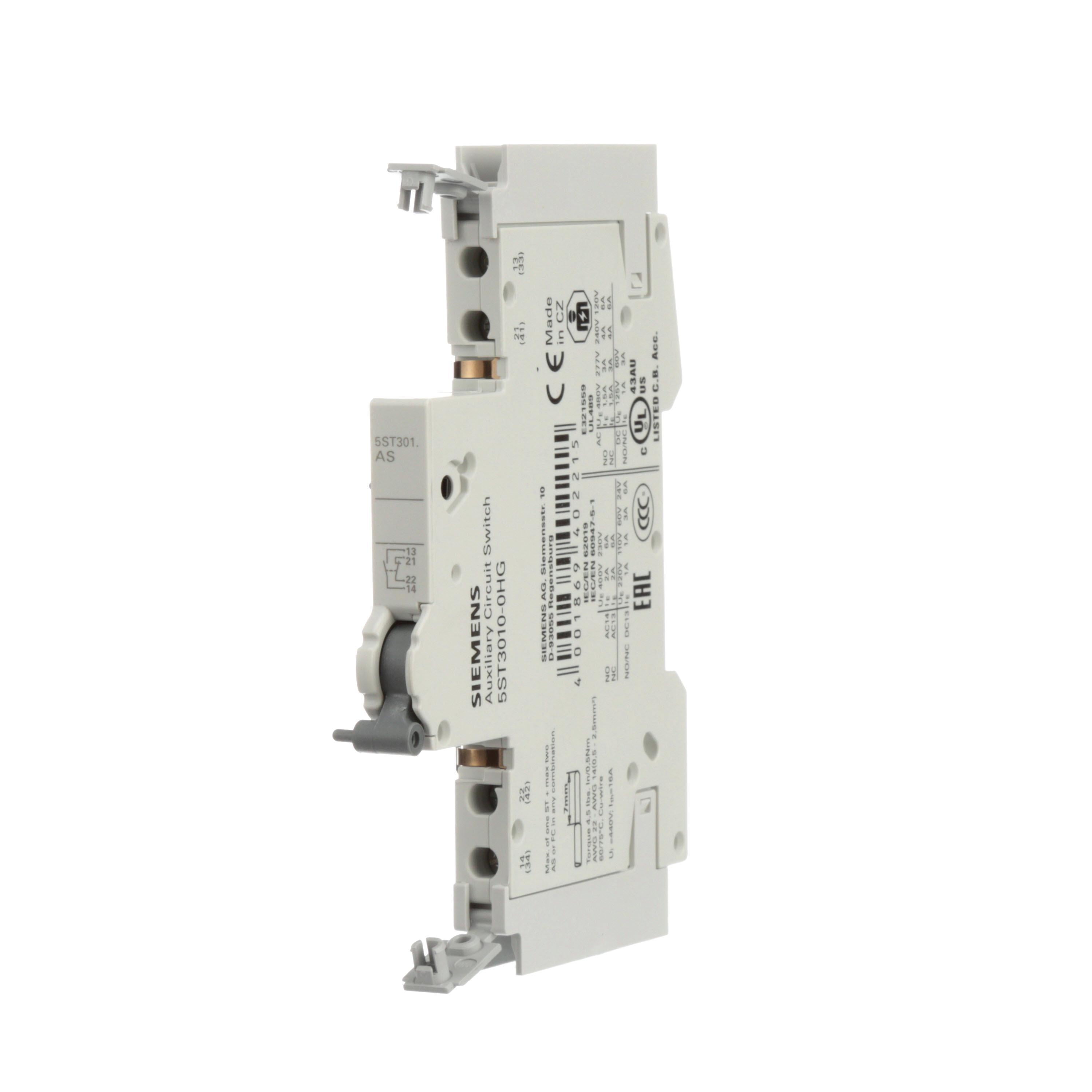 Siemens 5ST3010-0HG Sentron Auxiliary Switch - Walmart.com