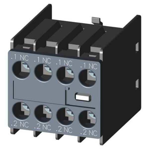 Siemens Auxiliary Contact Block,4NC 3RH29111FA04 - Walmart.com