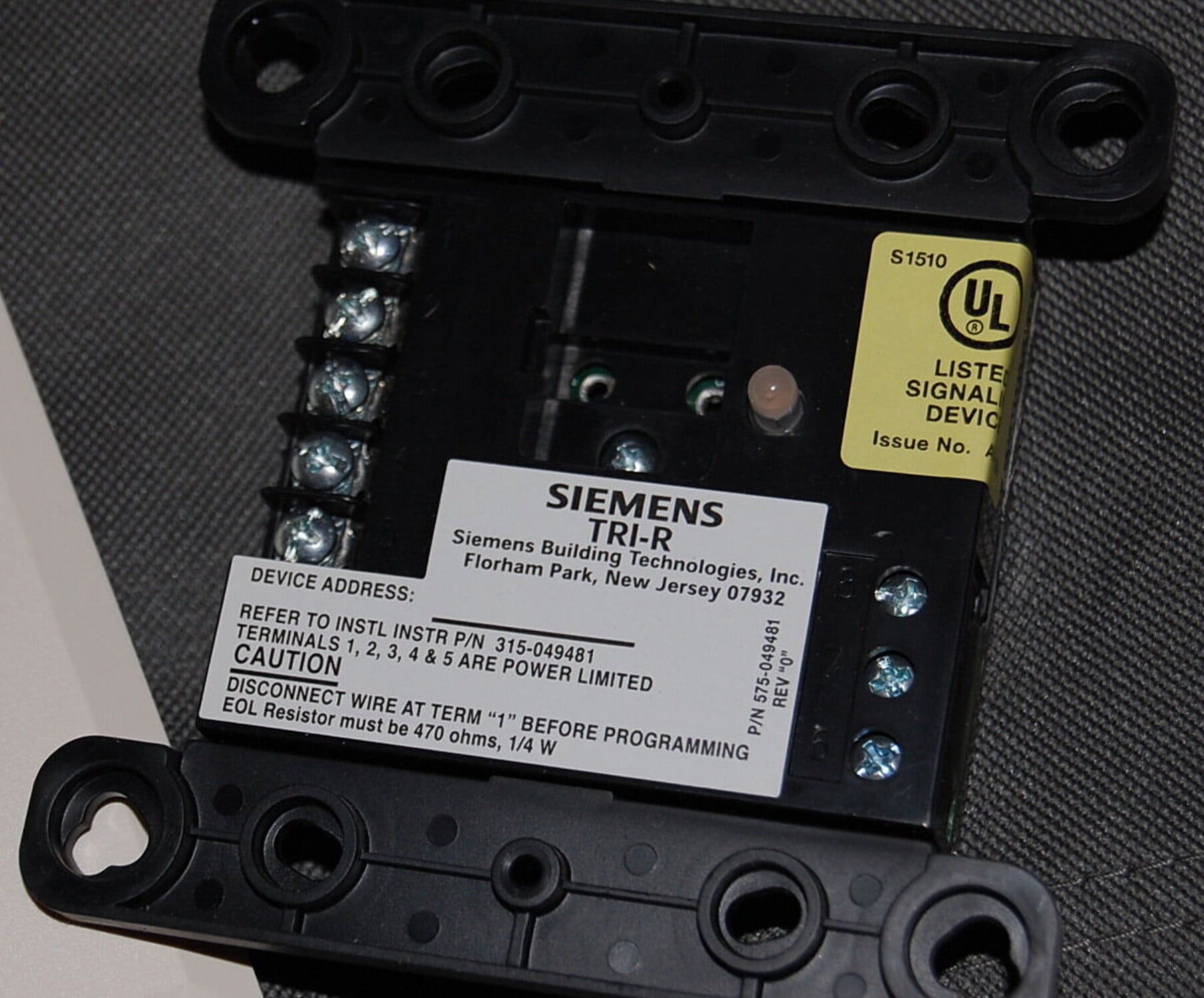 Siemens / Cerberus / Pyrotronics TRI-R Relay module Addressable Module - Walmart.com