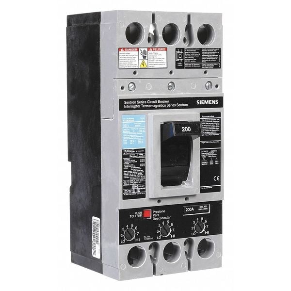 Siemens Circuit Breaker,200A,3P,600VAC,FXD6-A FXD63B200 - Walmart.com