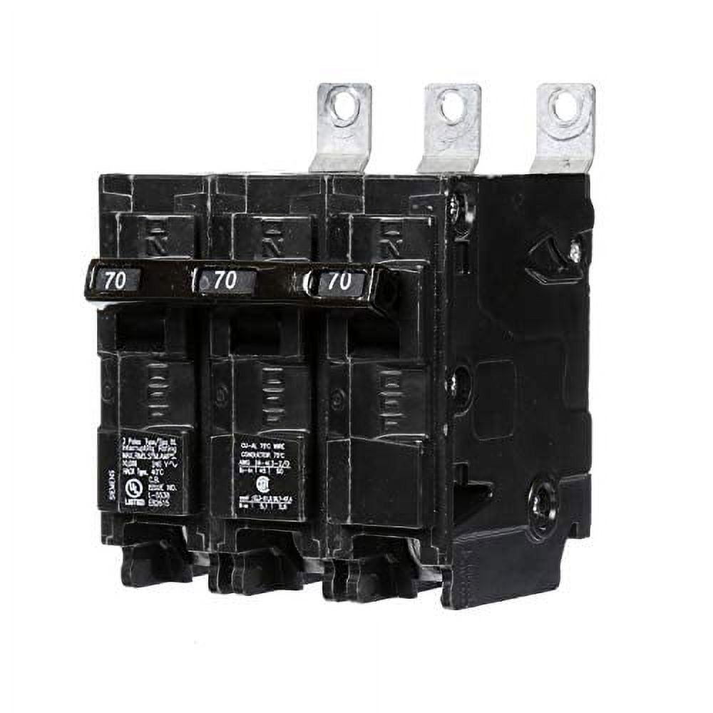 Siemens Circuit Breaker,70A,Bolt On,240V,3P B370 - Walmart.com
