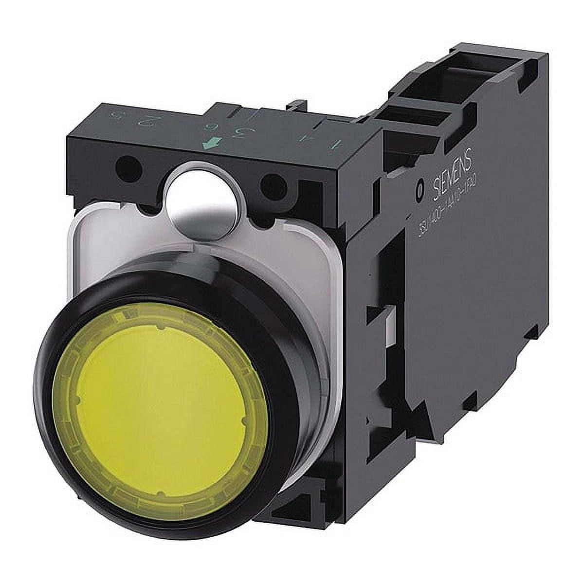 Siemens Illuminated Push Button,Yellow,22mm,LED 3SU1102-0AB30-1FA0 ...