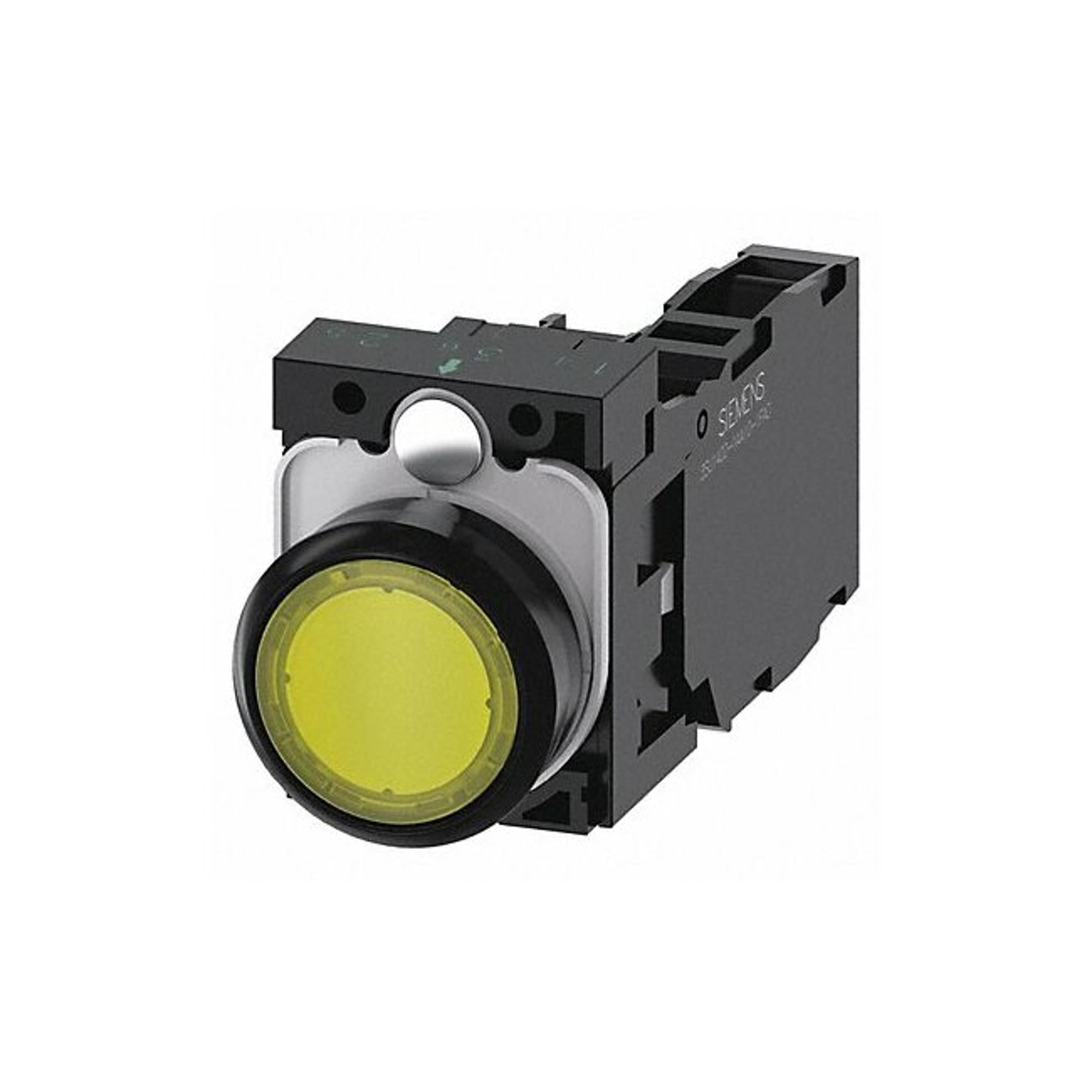 Siemens Illuminated Push Button,Yellow,22mm,LED 3SU1103-0AB30-1FA0 ...