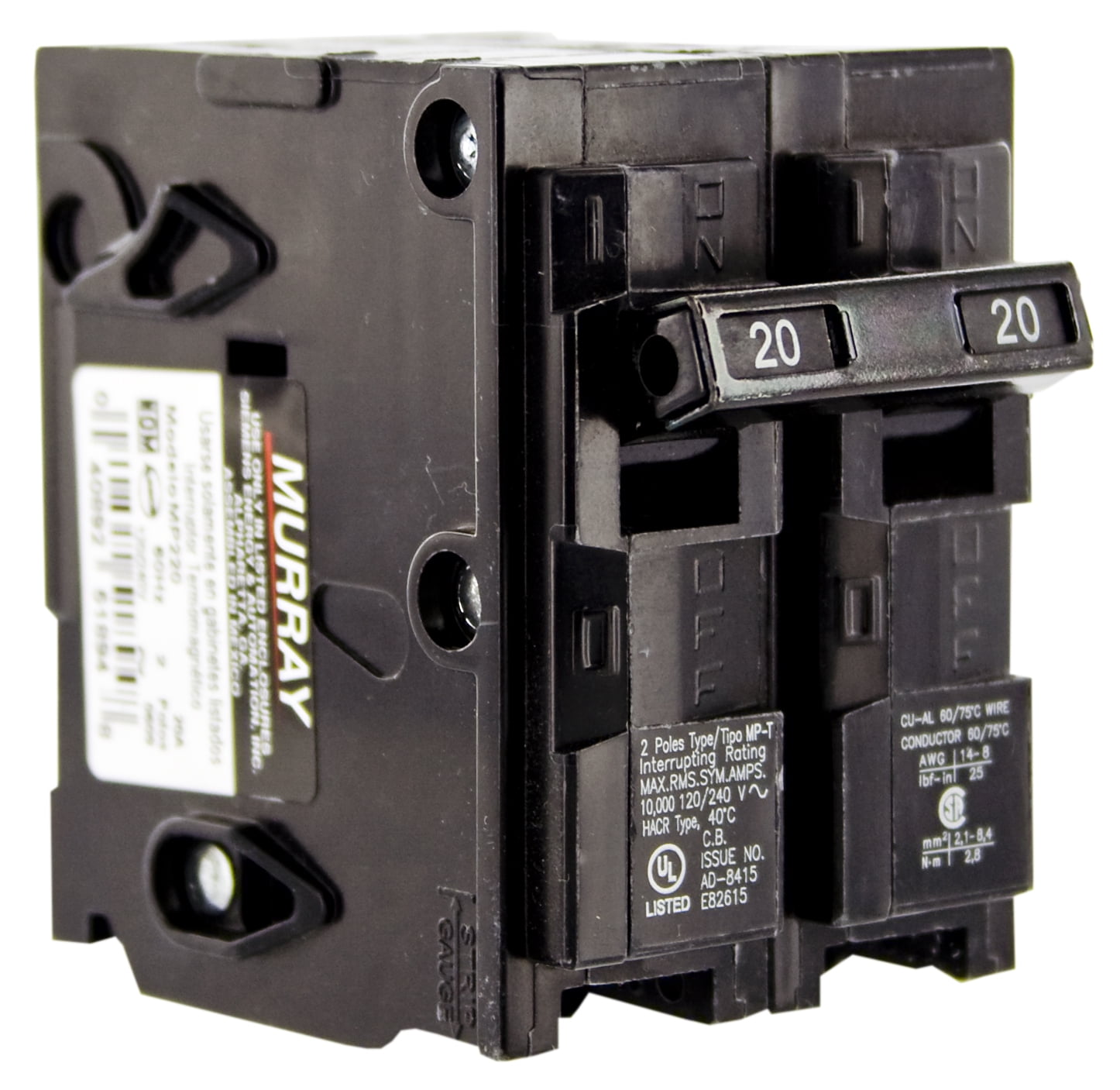 Siemens MP220 20 Amp Double Pole Circuit Breaker - Walmart.com