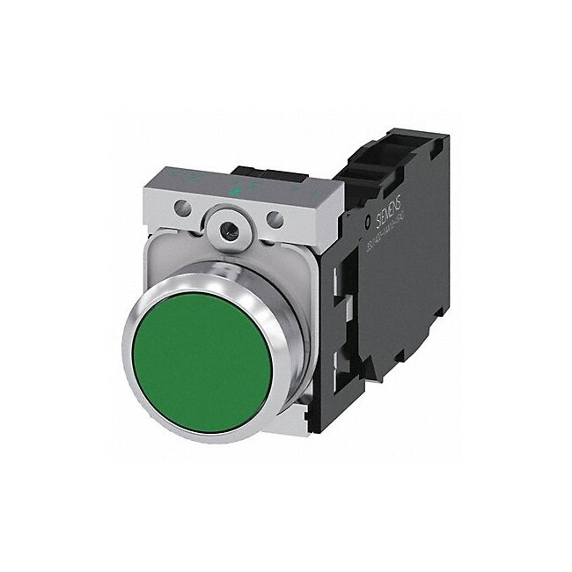 Siemens Push Button,22mm,Green,Metal Bezel 3SU1150-0AB40-1FA0 - Walmart.com