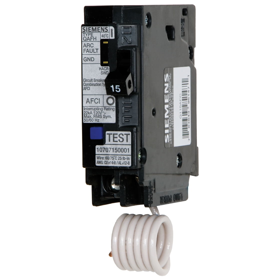 Siemens QA120AFC 20 Amp Combination Arc Fault Breaker - Walmart.com