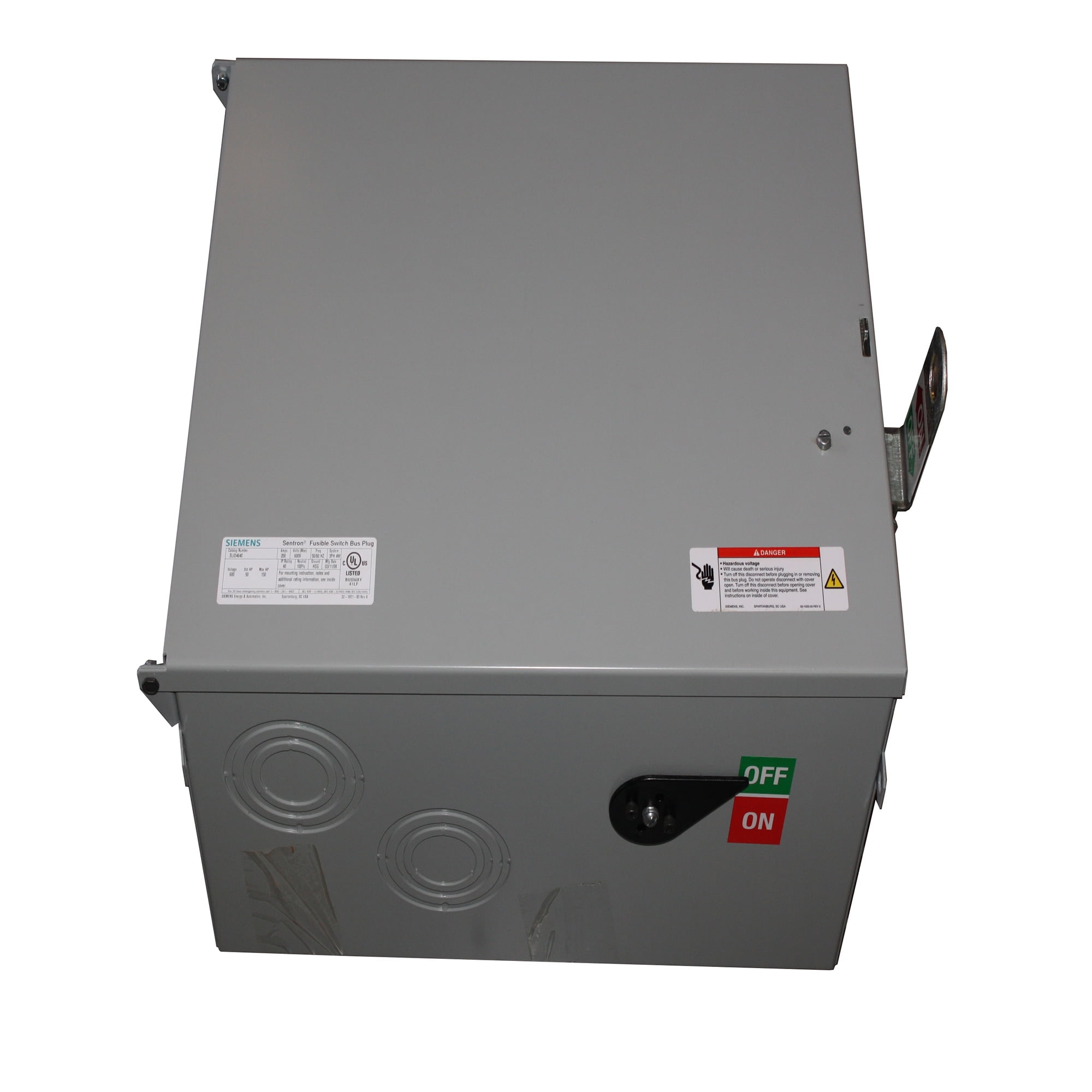 Siemens SLID4640 Sentron Busway System Fusible Switch Bus-Plug, 3-Phase ...