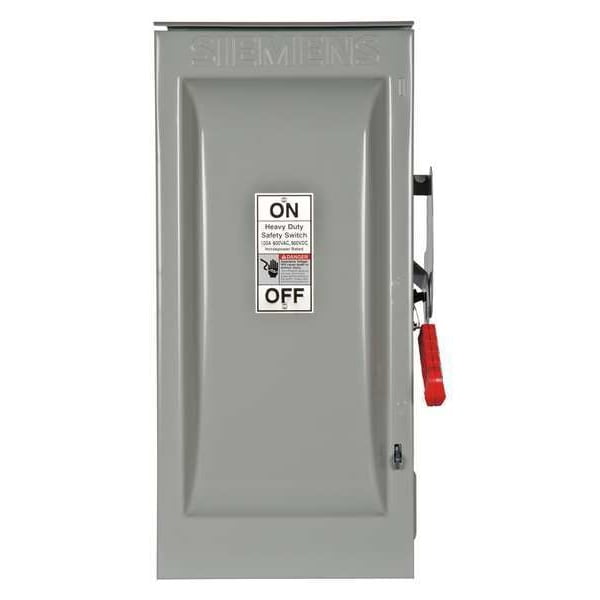 Siemens Safety Switch, Non-Fusible, 100 A, Steel HNF263R - Walmart.com