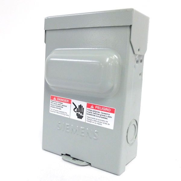Siemens WN2060 Rain-Proof Pullout Disconnect Switch, NEMA 3R, 10-HP ...