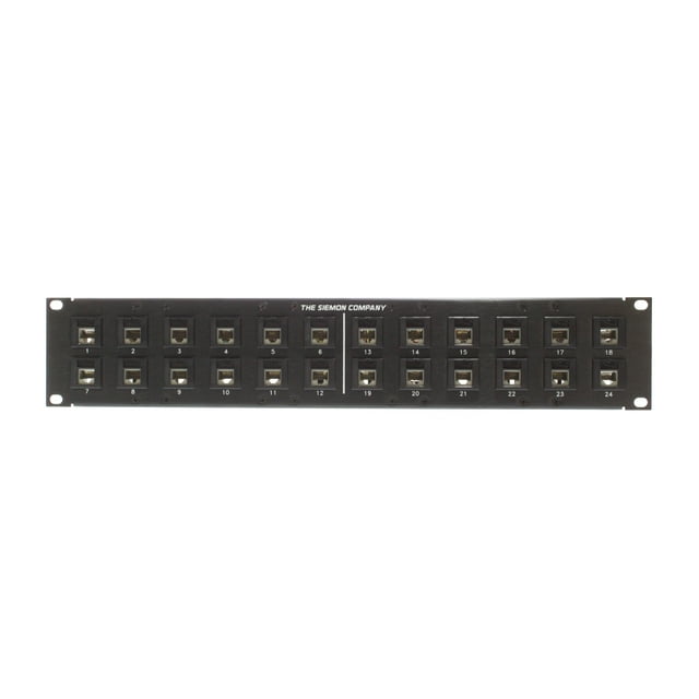 Siemon FPP24A4-110 24-Port Patch Panel, Telco 25-Pair Butterfly Style ...