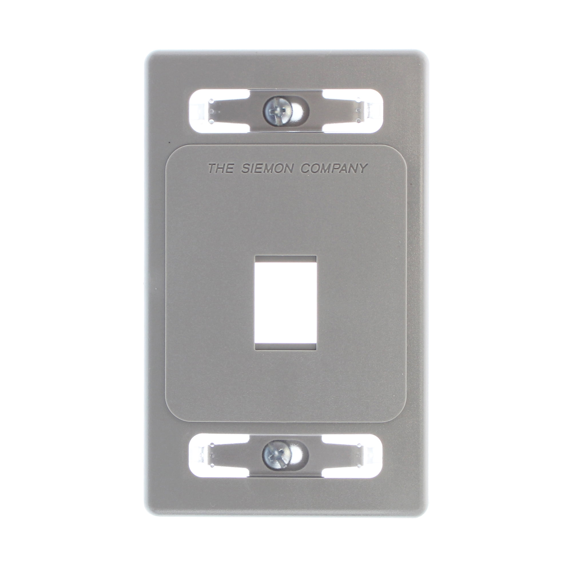Siemon MX-FP-S-01-04 Max-Module Face-Plate, 1-Port, 1-Gang, Gray ...