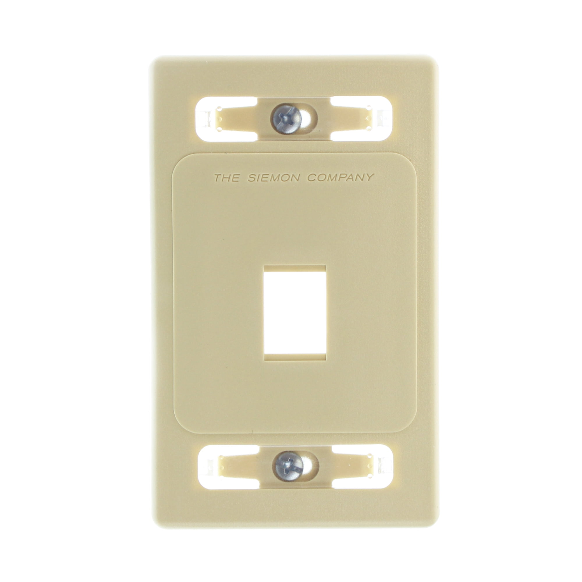 Siemon MX-FP-S-01-20 Max-Module Face-Plate, 1-Port, 1-Gang, Ivory ...