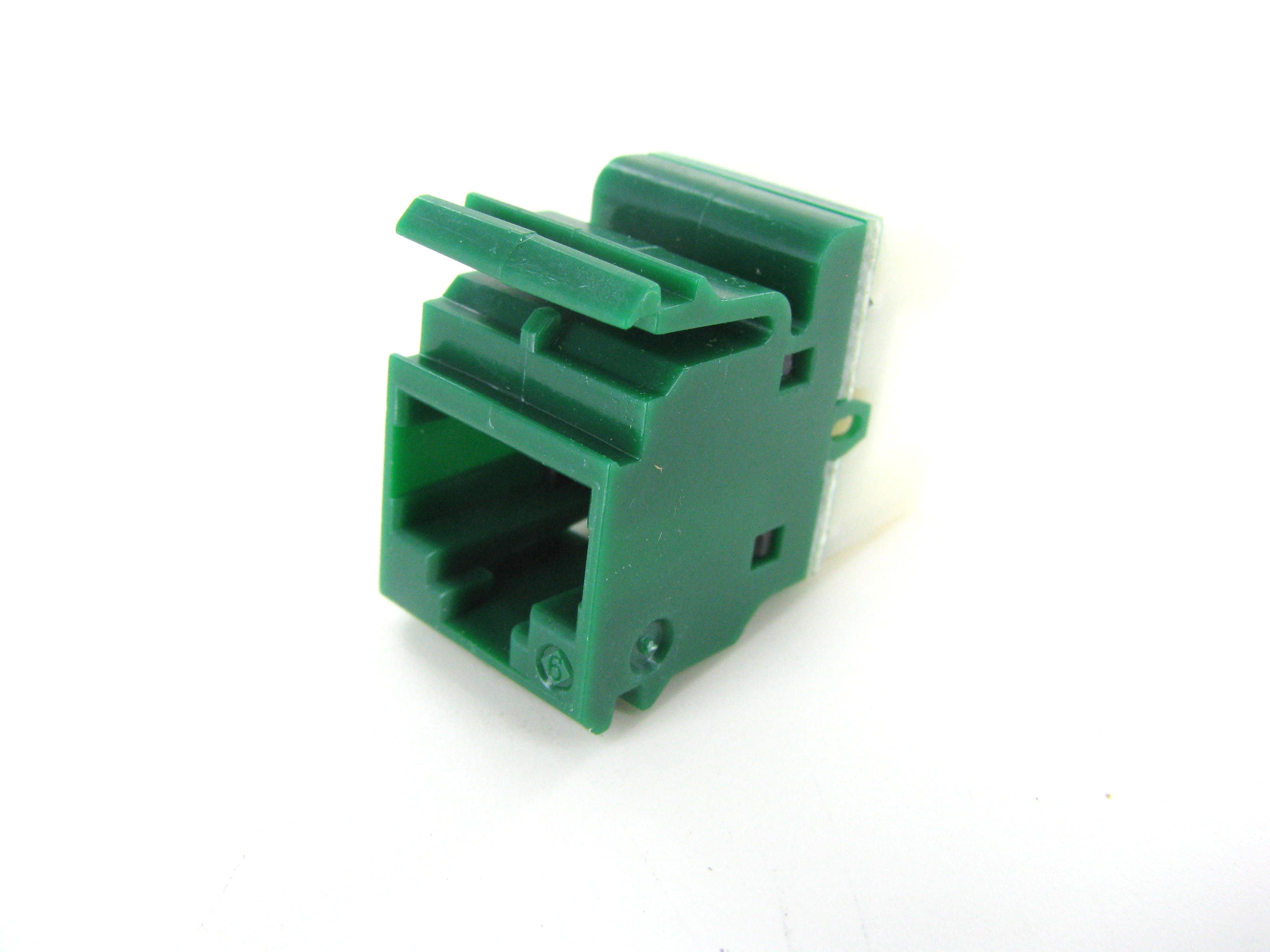 Siemon MX6-F07 Cat6 RJ45 Flat Modular Jack, Green - Walmart.com