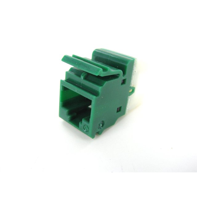 Siemon MX6-F07 Cat6 RJ45 Flat Modular Jack, Green - Walmart Business ...