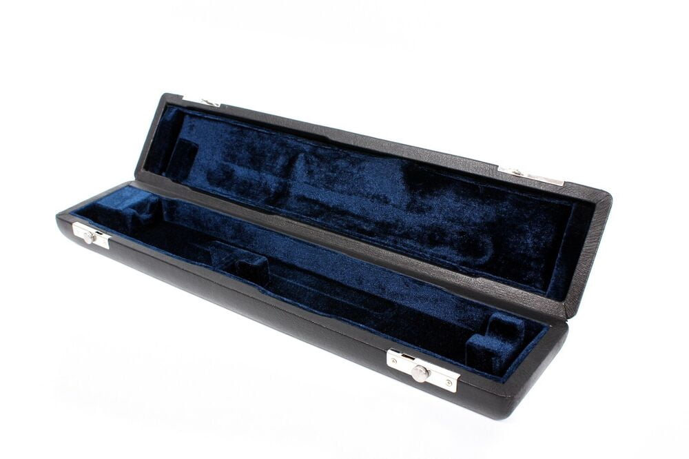 Siemonic 16 holes flute Case black Leather wooden c foot Flute bag ...