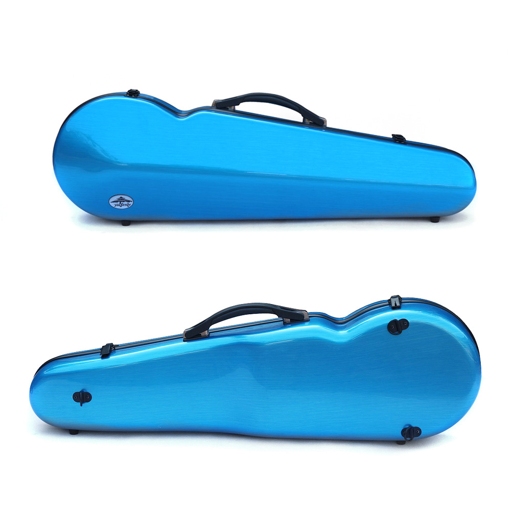 Siemonic Blue Violin Case 4/4 Strong Durable Hard Shell Case 2 Bow ...