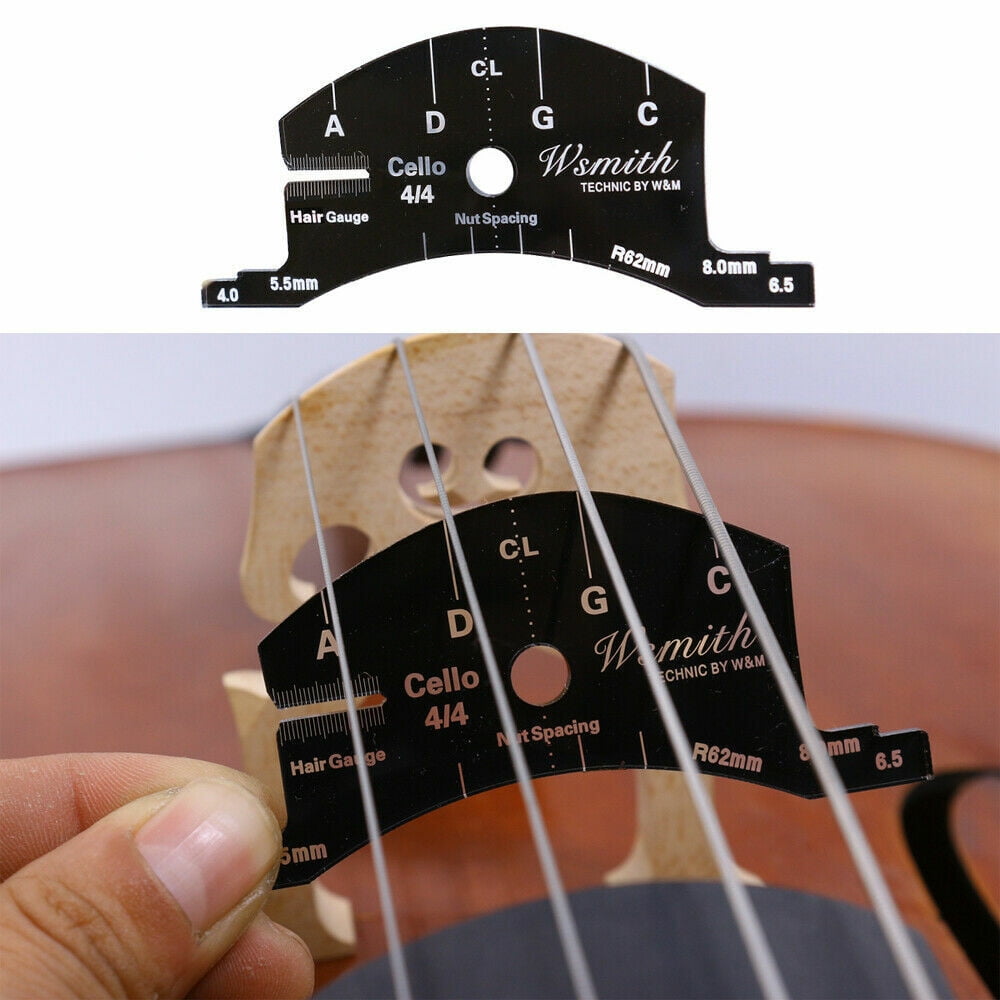 Siemonic Cello BRIDGE Fretboard Shaping Tools String Spacing Marker BOW ...