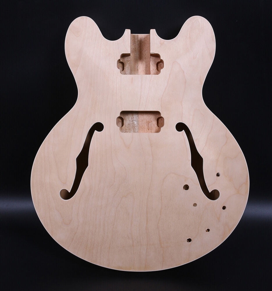 Siemonic Electric Guitar Body Semi-hollow Guitar project Set in Heel ...