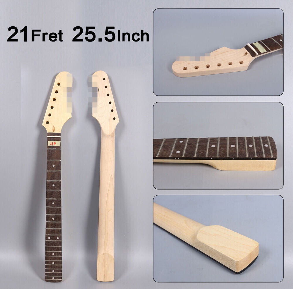 Siemonic Maple Guitar Neck 21 Fret 25.5 Inch Rosewood Fretboard Dot ...