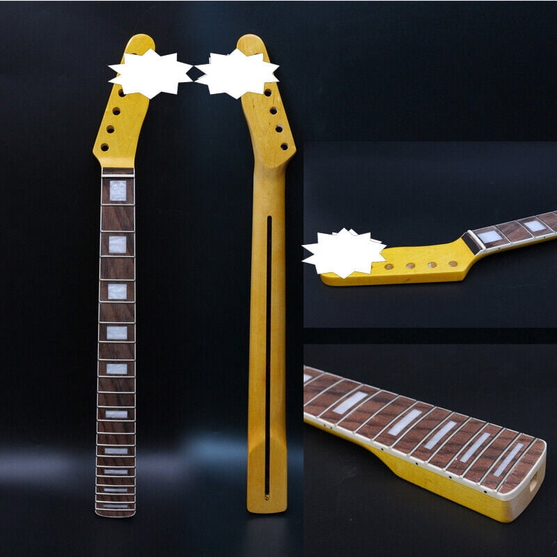 Siemonic Maple Guitar Neck 21 Fret 25.5 Inch Yellow Paint Rosewood ...