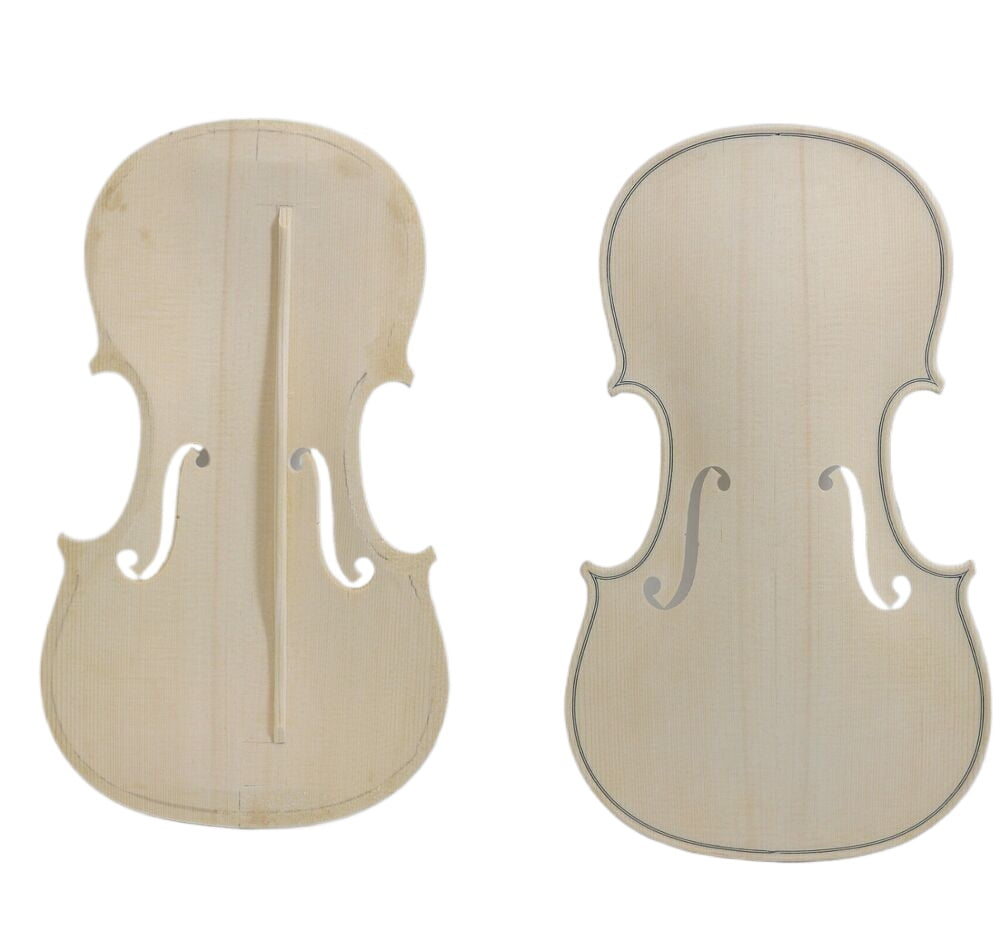Siemonic New Unfinished Violin Top Spruce wood Tonewood Violin Parts ...