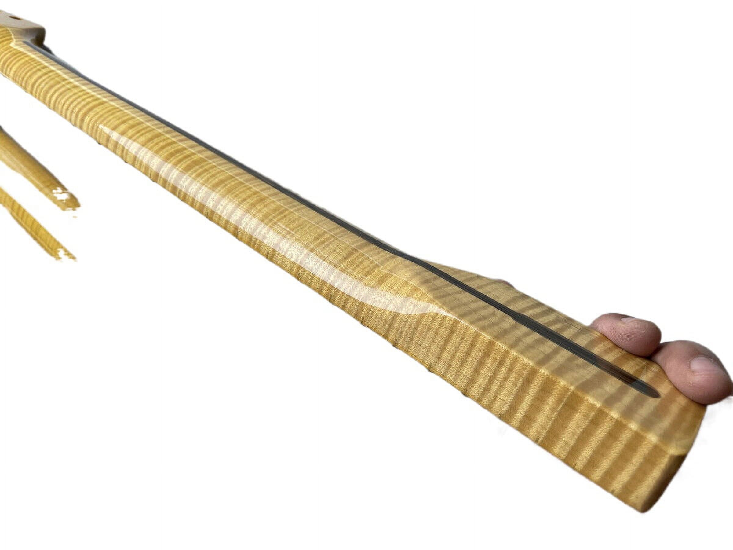 Siemonic Tiger Flame Maple Electric Guitar Neck 21 Fret 25.5 inch ...