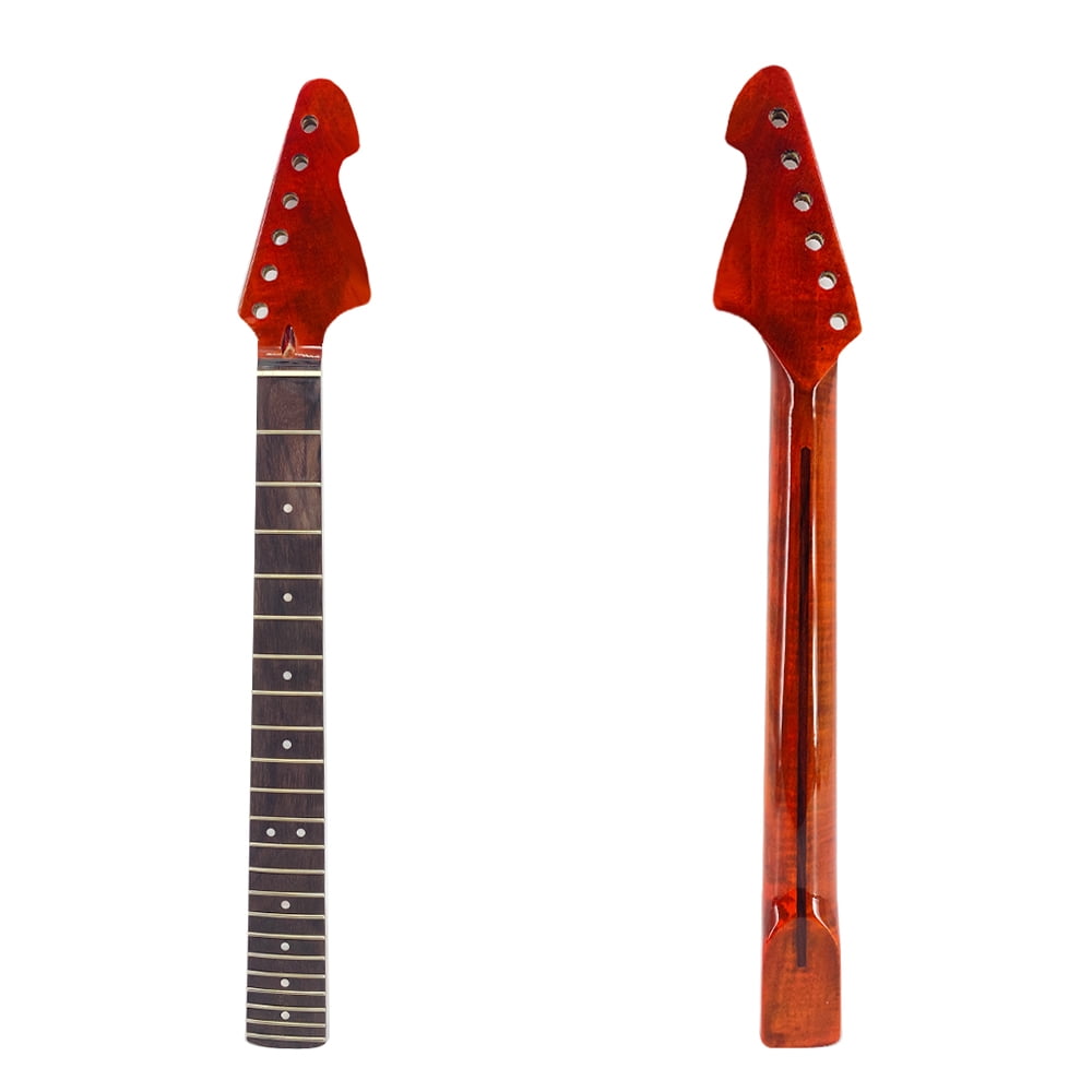 Siemonic Tiger Flame Maple guitar neck Rosewood Fretboard 22fret Pearl ...
