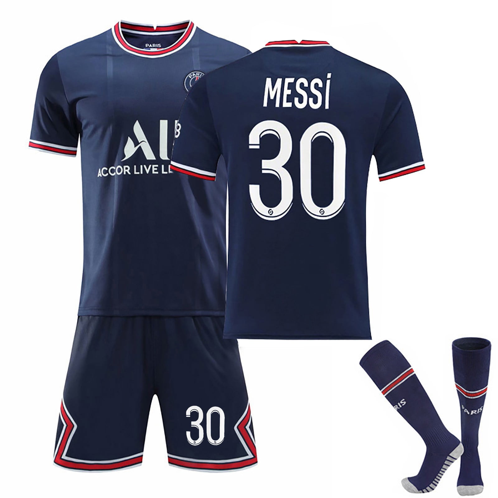 Sien 22/23 French FC Home Game Soccer Jersey, #30 Professional Soccer Player NO Print on The ...