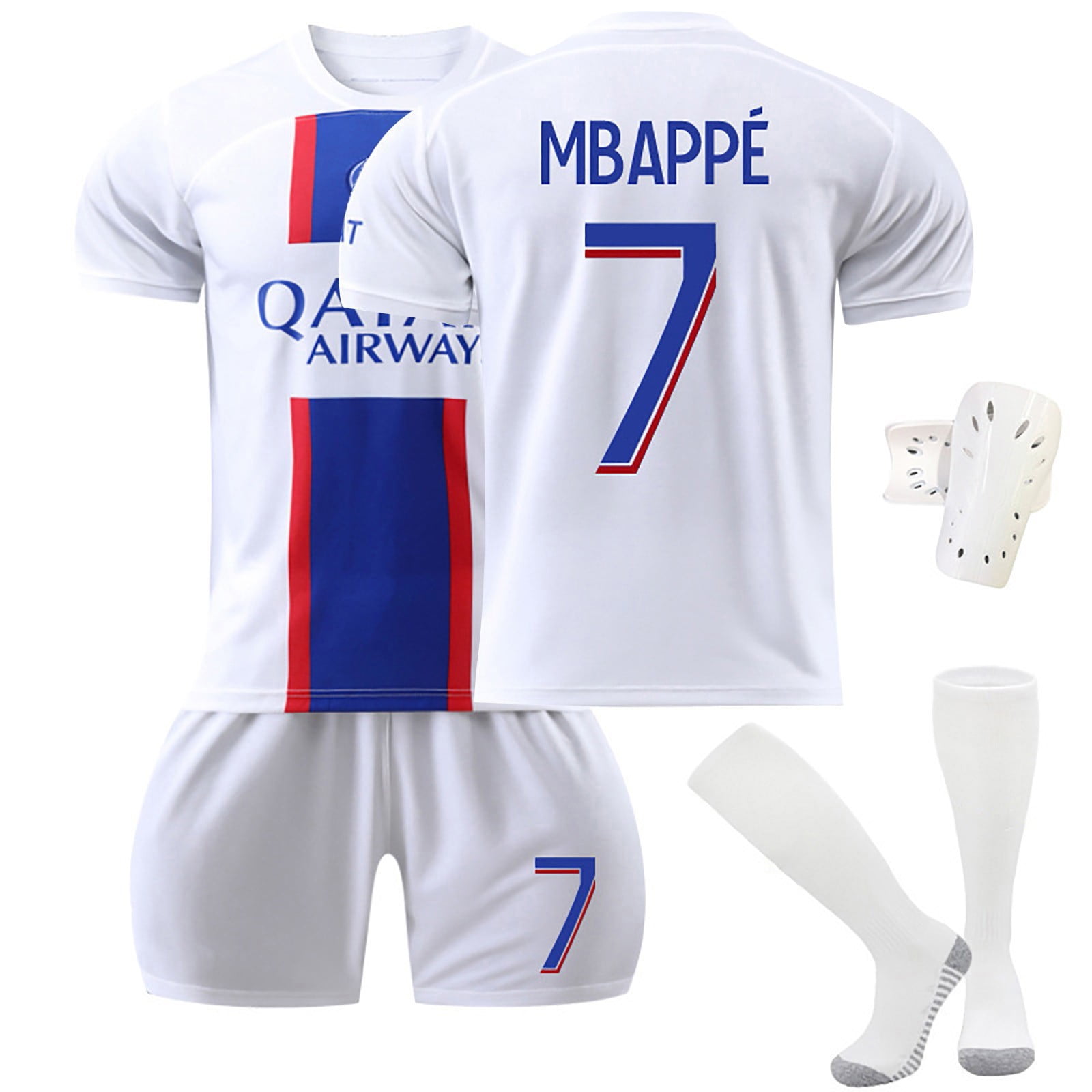 Sien 22/23 French FC Second Away Game Soccer Jersey, #7 MBAPPE Soccer Jersey, Kids Short Sleeve ...