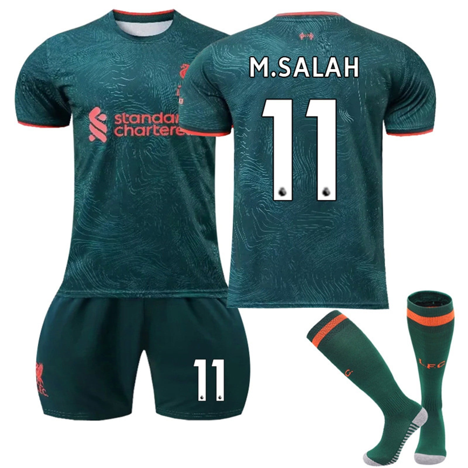 Sien 2223 Liverpool Soccer League Second Away Game Soccer Jersey, Atrovirens #11 M.SALAH Short ...