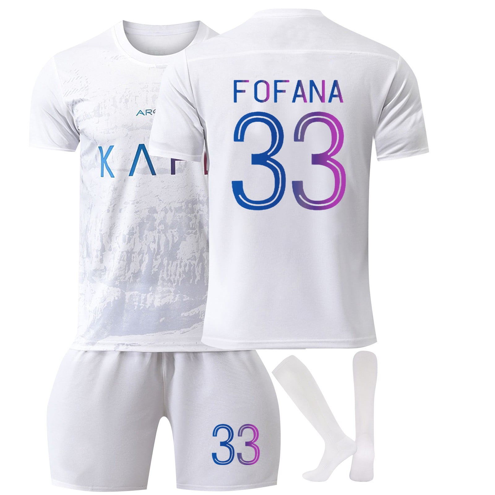 Sien 2324 Al-Nassr FC Away Game Soccer Jersey, #33 FOFANA Comfortable Al-Nassr FC Soccer Jersey ...