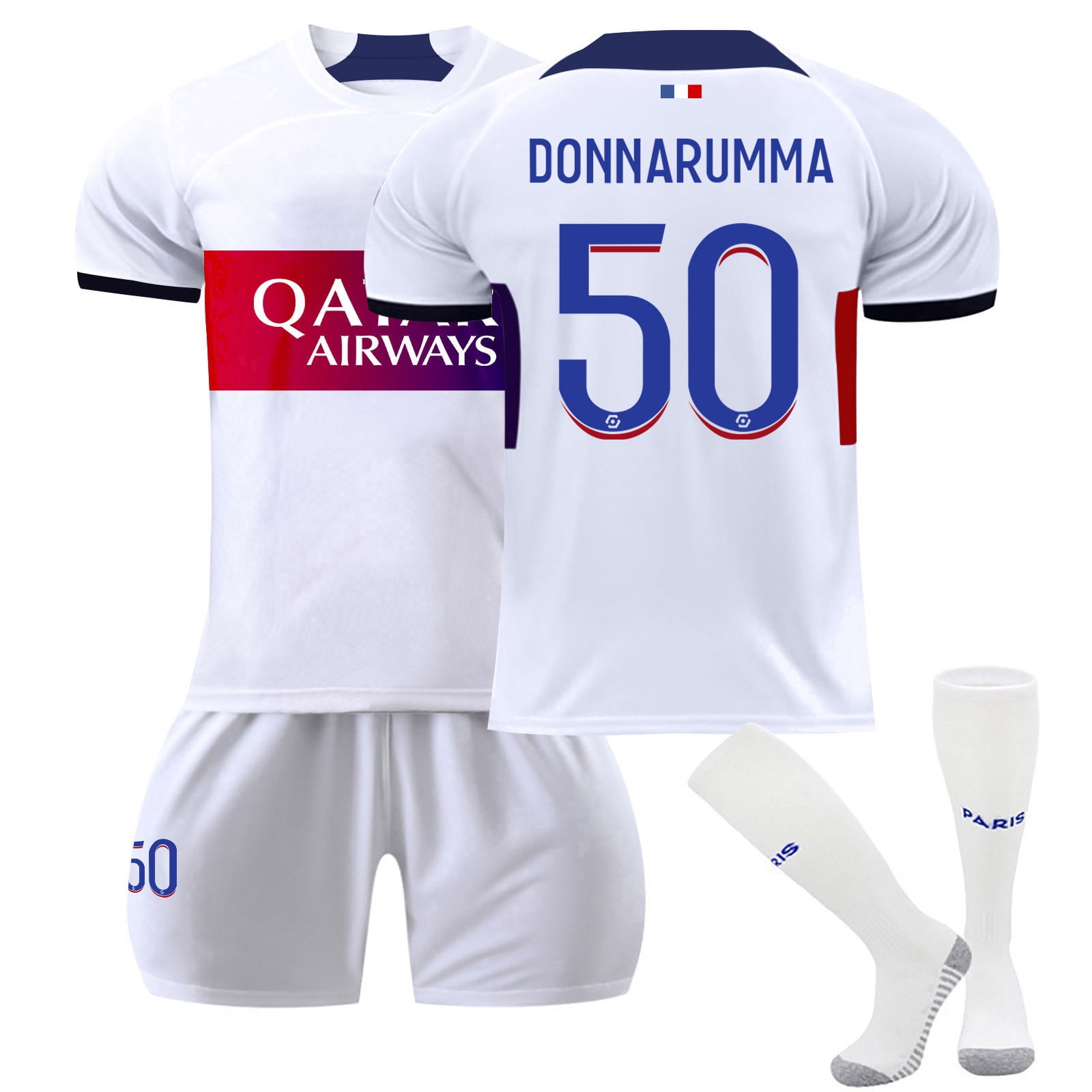 Sien 2324 Away Game Soccer Jersey, #50 DONNARUMMA Soccer Jersey, Kids Short Sleeve Soccer Jersey ...