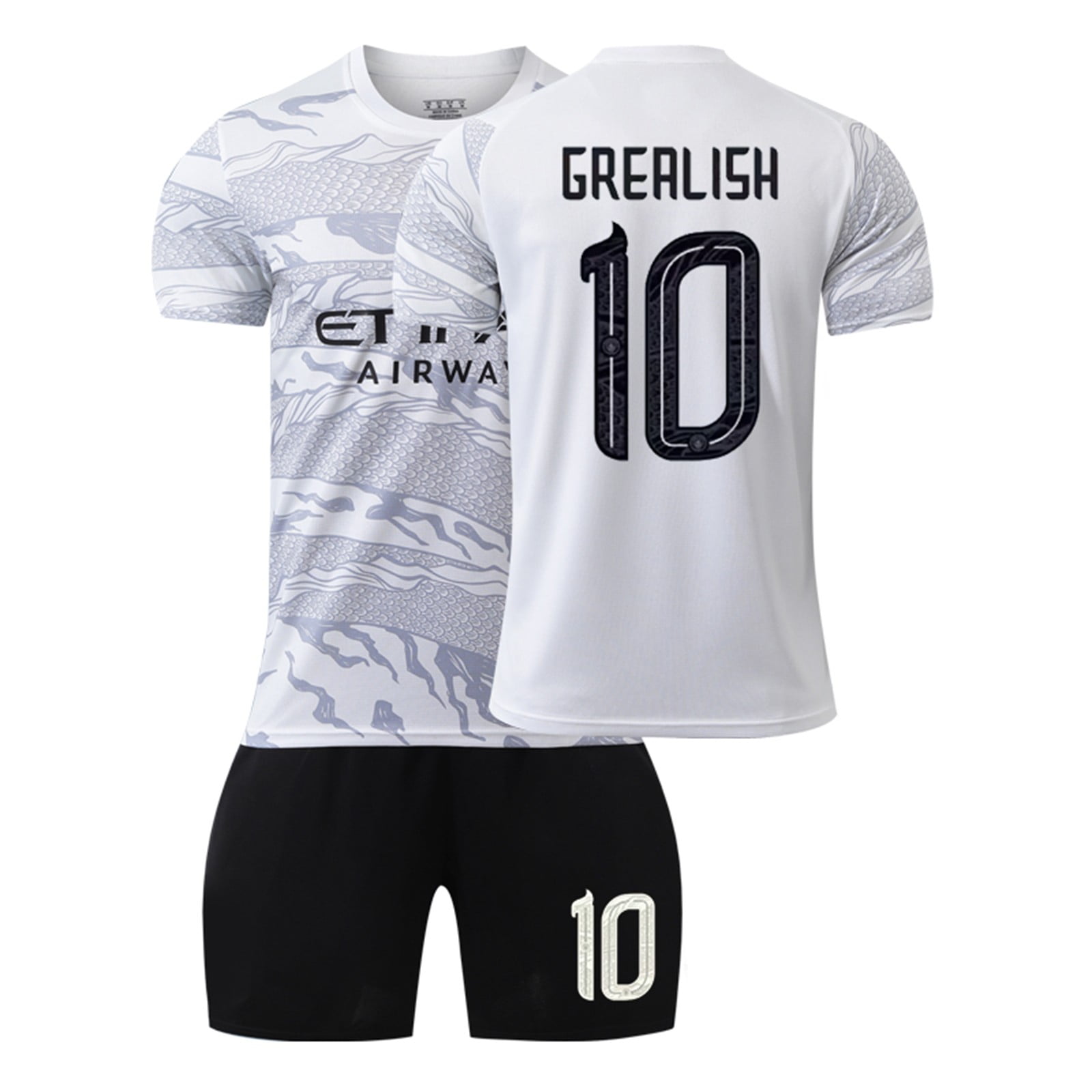 Sien 2324 European FC Dragon Year Soccer Jersey, European #10 GREALISH Soccer Jersey 2 Piece Set ...
