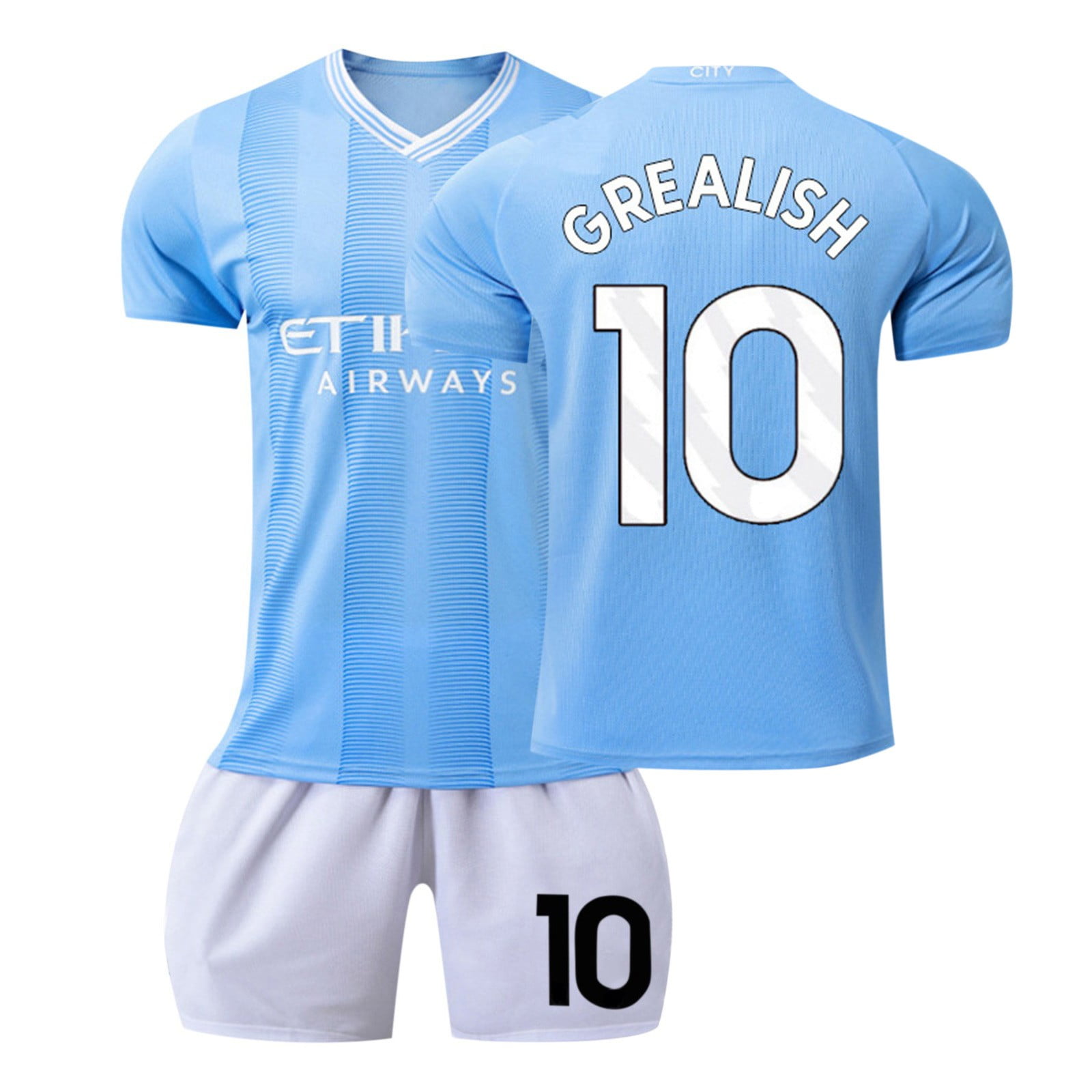 Sien 2324 European FC Home Game Soccer Jersey, European #10 GREALISH Soccer Jersey 2 Piece Set ...