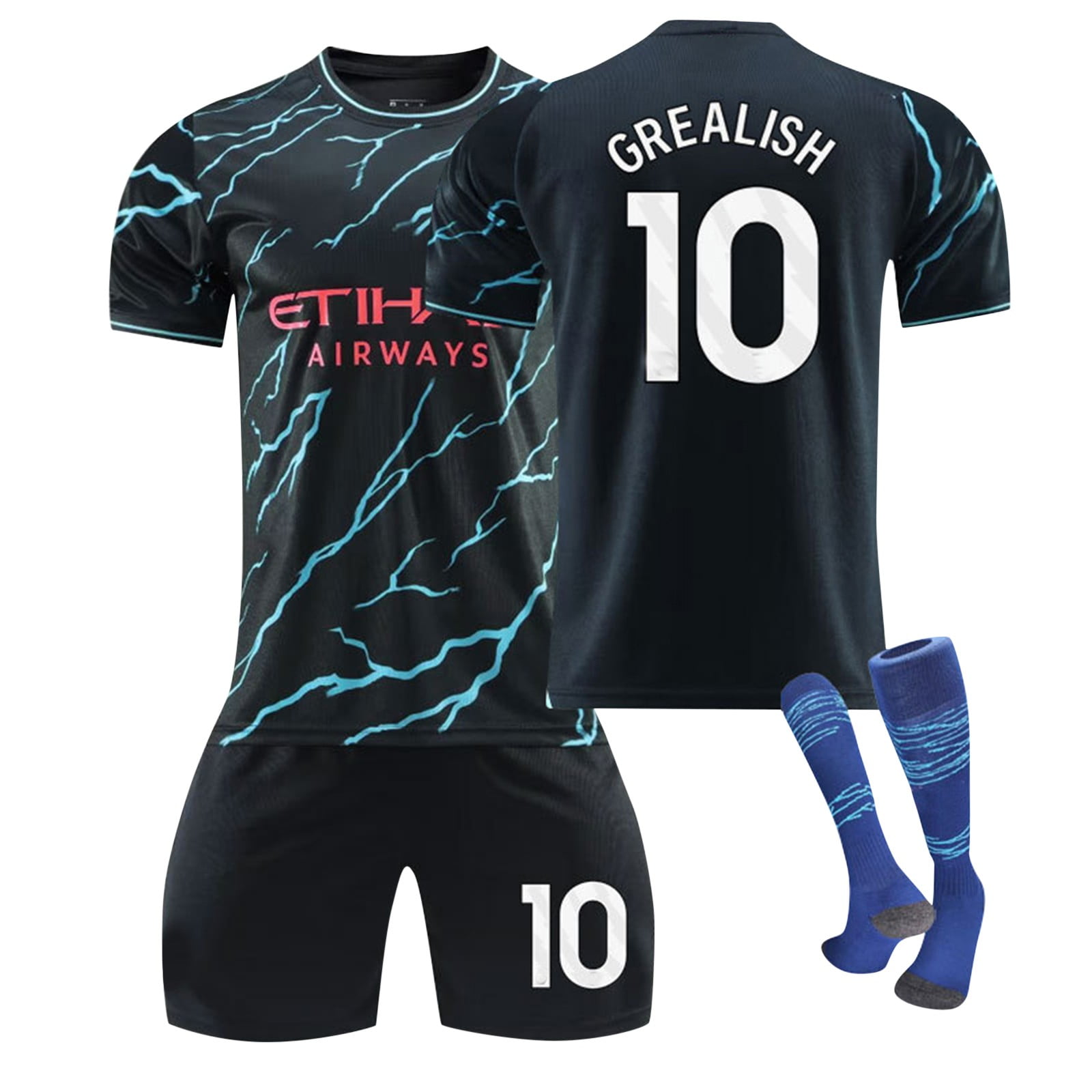Sien 2324 European FC Second Away Game Soccer Jersey, European #10 GREALISH New Season Soccer ...