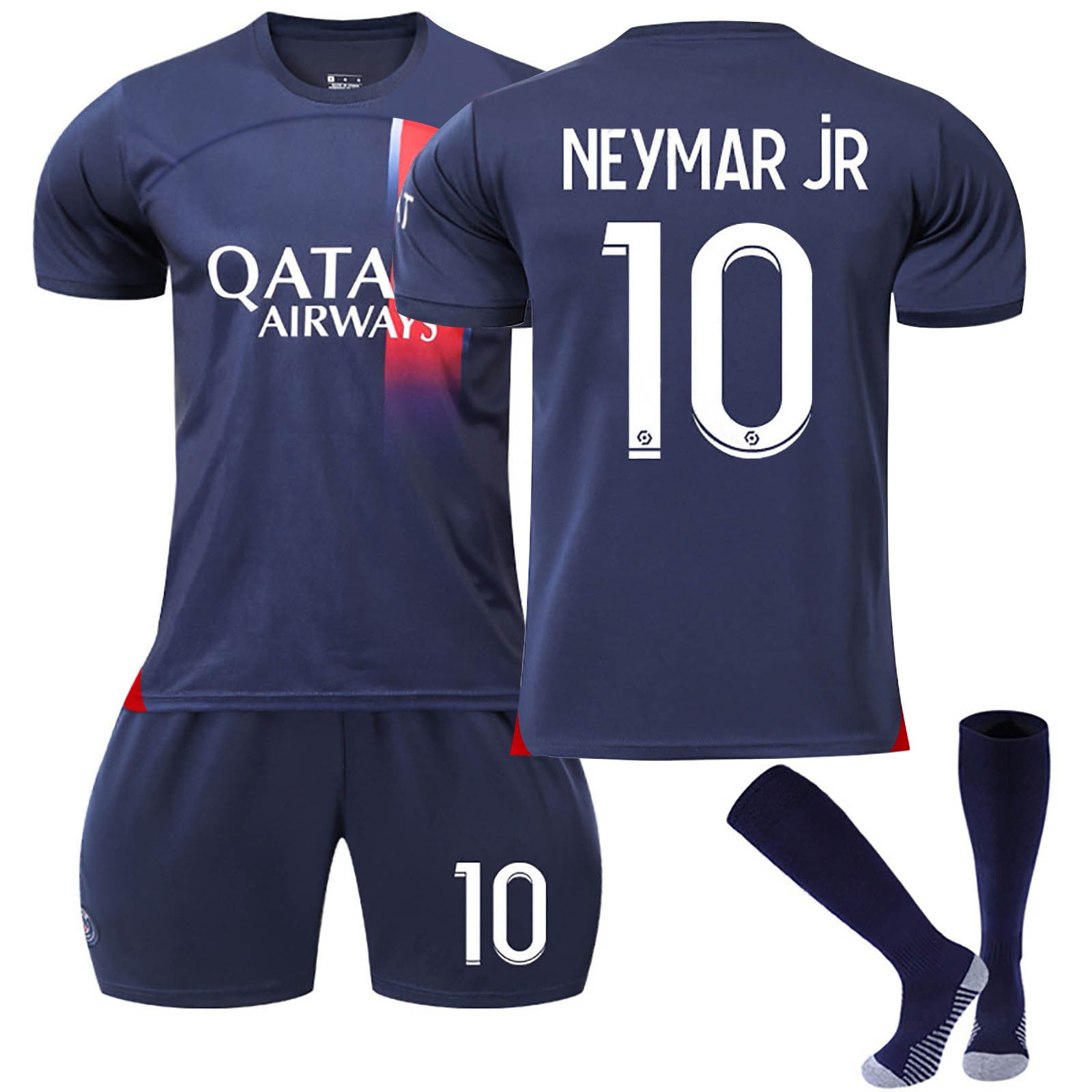 Sien 2324 Home Game Soccer Jersey, #10 NEYMAR Soccer Jersey, Adult Short Sleeve Soccer Jersey 3 ...